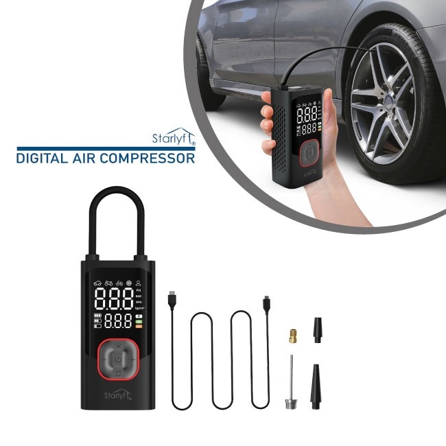 Digital Air Compressor - The smartest mini air compressor