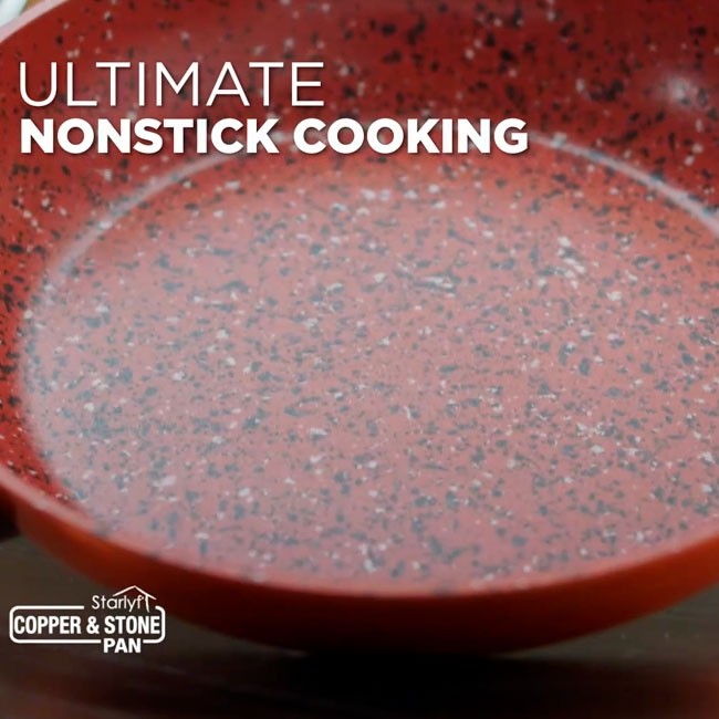 Starlyf Copper Stone Pan - Non-stick and scratchproof pan