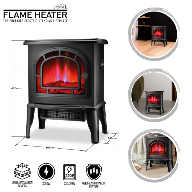 Starlyf Flame Heater - Electric heater