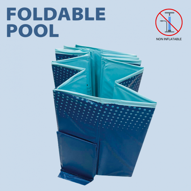 Foldable Pool - Innovative non-inflation folding pool