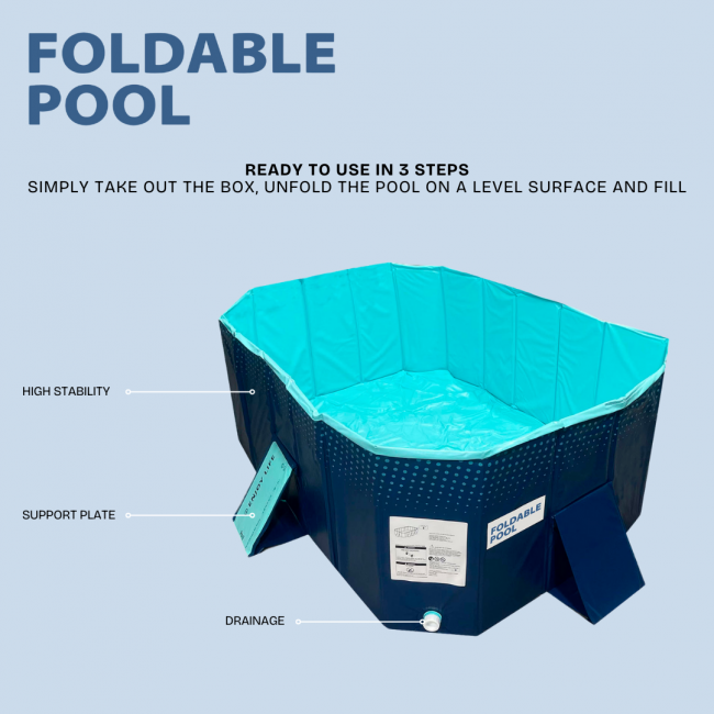 Foldable Pool - Innovative non-inflation folding pool
