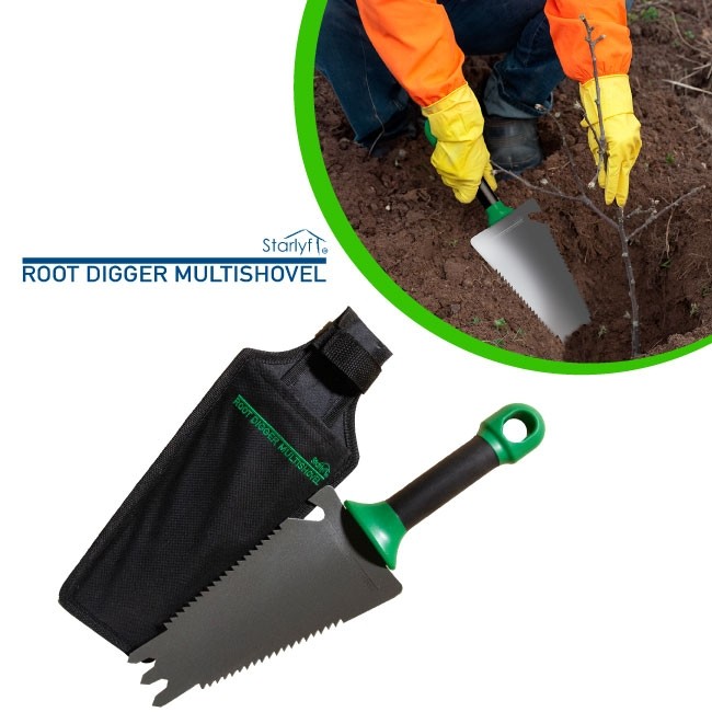Starlyf Root Digger Multishovel - Four tools in one | DIY